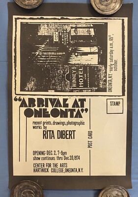 ORIGINAL 1974 Rita Dibert Photograph & Print ART SHOW Poster 17.5" x 11 ...