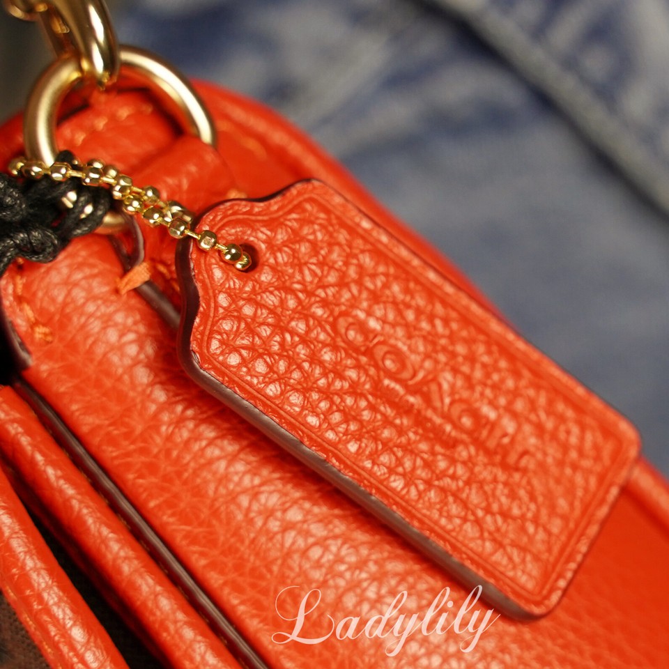 NWT Coach C8307 Lonnie Crossbody In Signature Jacquard And Pebble ...