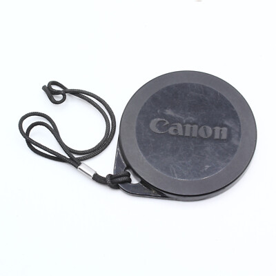 Genuine Canon 55mm Point and Shoot Lens Cap + Strap - Occasion | eBay