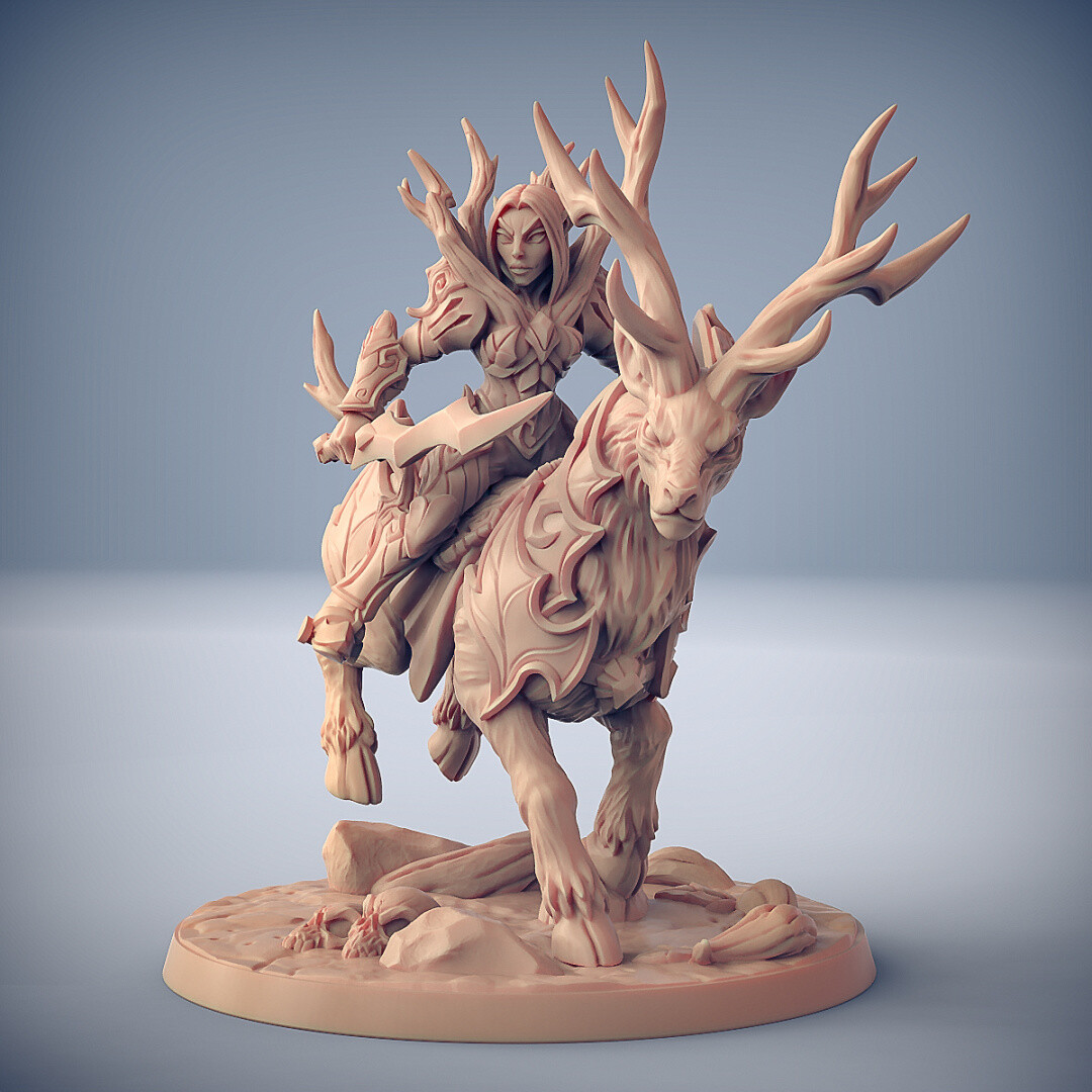 Sylvan Stag Riders Miniature | D&D DnD | | eBay