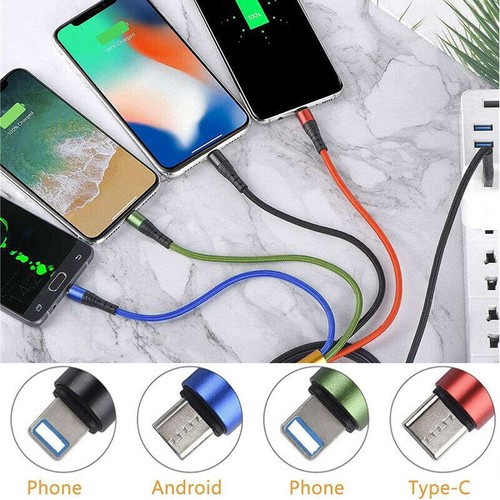 Multi Function Fast Charging Cable 4 in 1 USB Cell Phone Charger Cord Universal | eBay