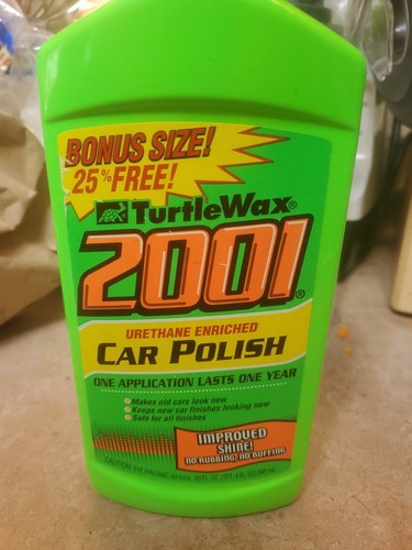 VTG Turtle Wax Finish 2001 Car Polish HTF RARE 20oz 90% Full Green ...