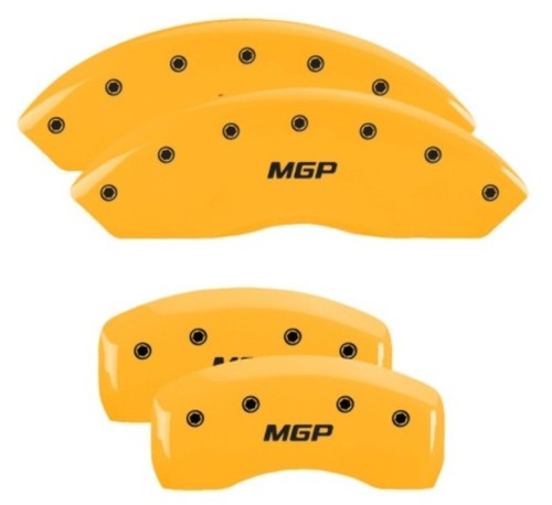 MGP 4 Caliper Covers Front & Rear Fit MGP Yellow Finish Fit 2010 ...