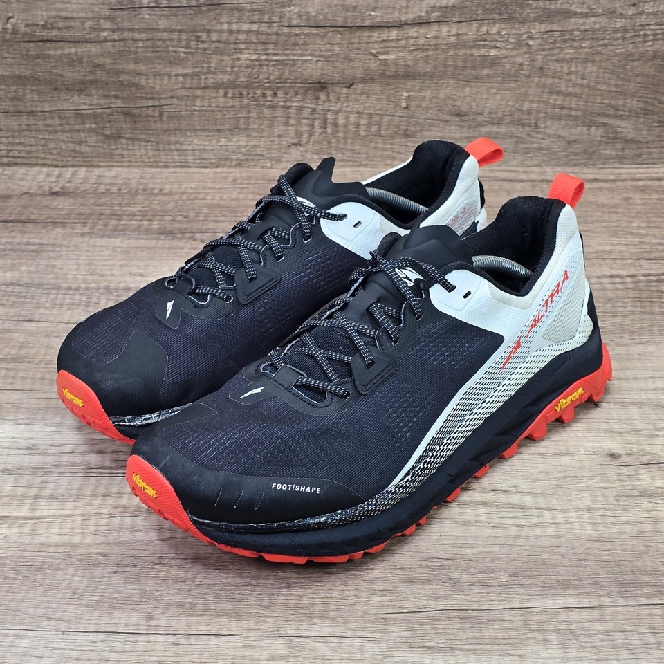 Altra Olympus 4 Men's Sz 13 Black White Vibram Trail Running Shoes ...