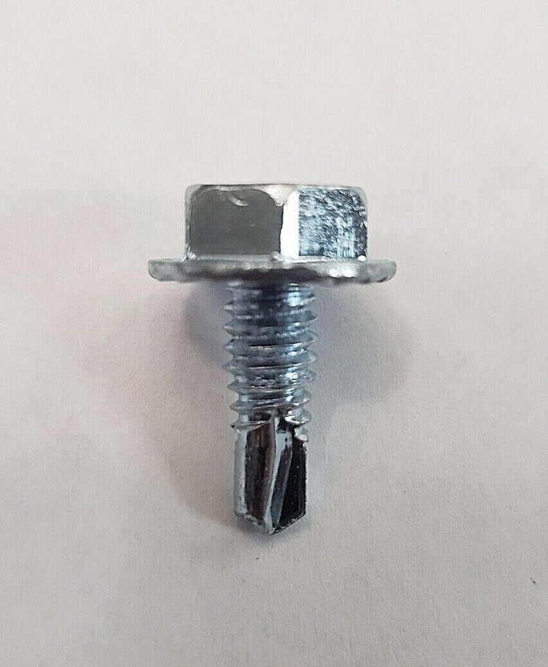 45-PACK of Garage Door Self Drilling Tek Screws/ Fasteners, 1/4" x 3/4 ...