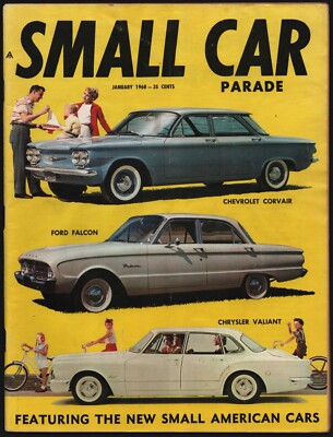 JANUARY 1960 SMALL CAR PARADE MAGAZINE, CORVAIR, FALCON, VALIANT | eBay