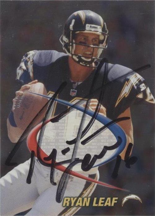 1998 Collector's Edge Odyssey - Prodigies Autographs Ryan Leaf (AU, RC ...
