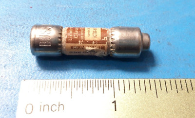FUSE Class CC, KTK-R-1-1/2 , Bussmann , 1 1/2 Amp , 600V , KTK-R 1 1/2A ...