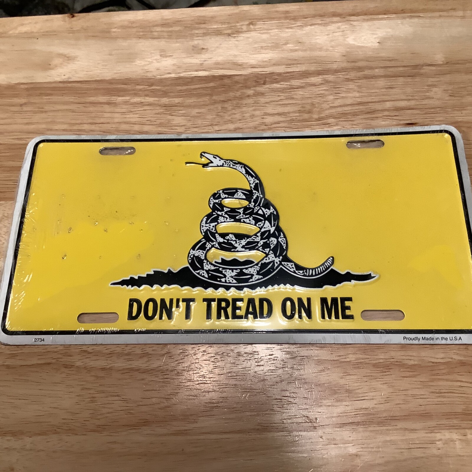 Collectible Licensed Don’t Tread On Me License Plate 3 Years Old | eBay
