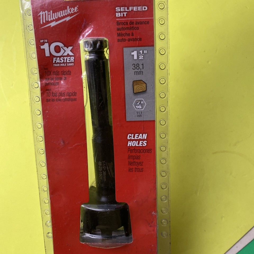 Milwaukee 48-25-1502 1-1/2 in Self Feed Bit BRAND NEW SEALED ...
