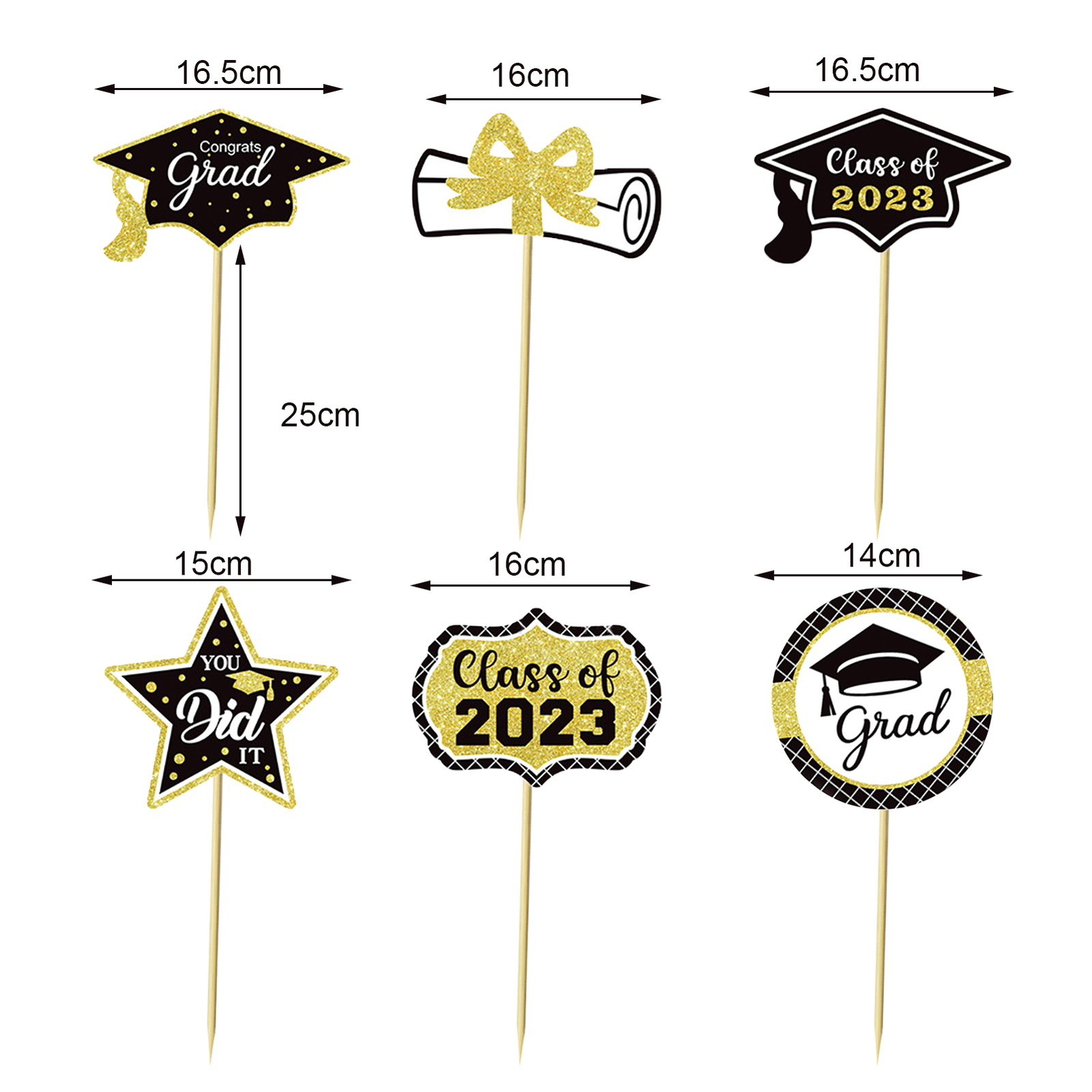 1 Set Graduation Insert Card Easy to Assemble Decorative Grad Hat ...