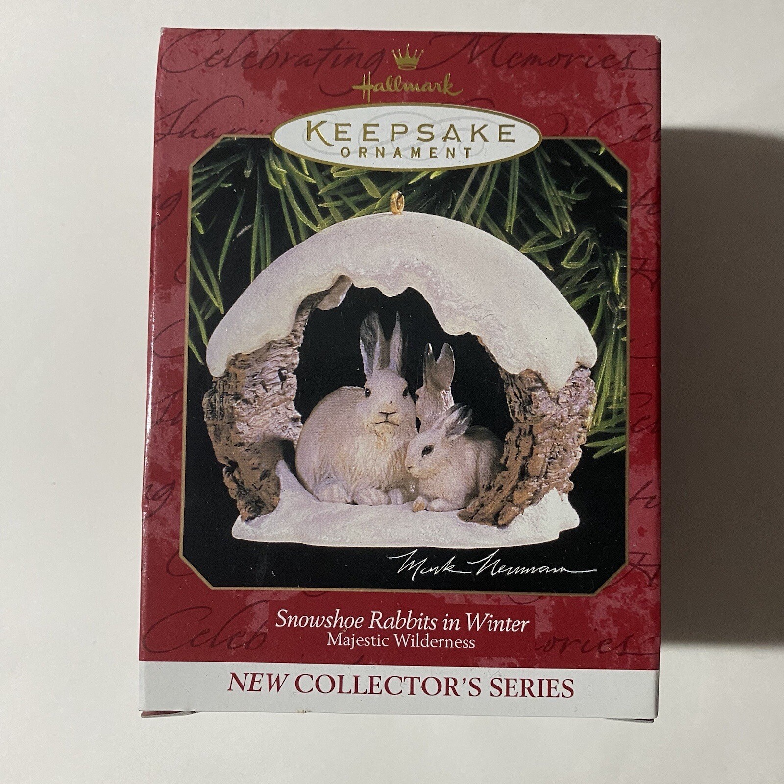 Hallmark Keepsake Ornament 1997 SNOWSHOE RABBITS IN WINTER #1 in Series ...