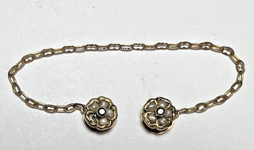 Antique Victorian Edwardian Gold Seed Pearl Stone Shirt Stud Cufflink ...