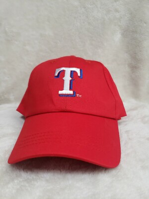 (4) Texas Rangers Red Baseball Cap Hat W/ Taco Casa Sponsored Emblem | eBay