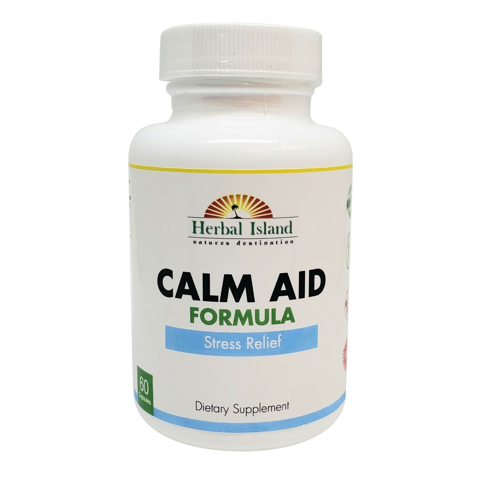Calm Aid Formula - All Natural Stress Relief - 60 Veggie Capsules | eBay