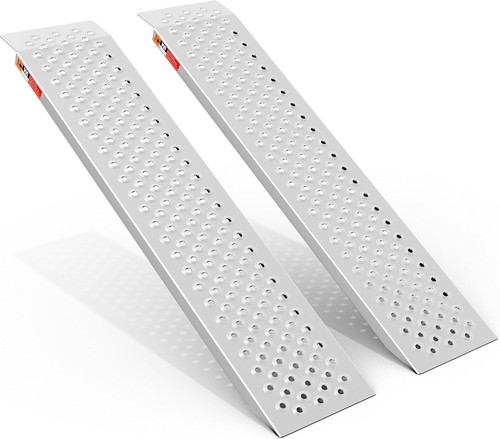 Aluminum Shed Ramp 2PC, 4' Long Loading Ramp for Riding Mower ...