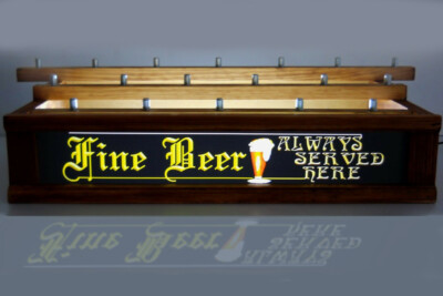 FINE BEER ALWAYS SERVED 18 beer Tap handle display led lighted display ...