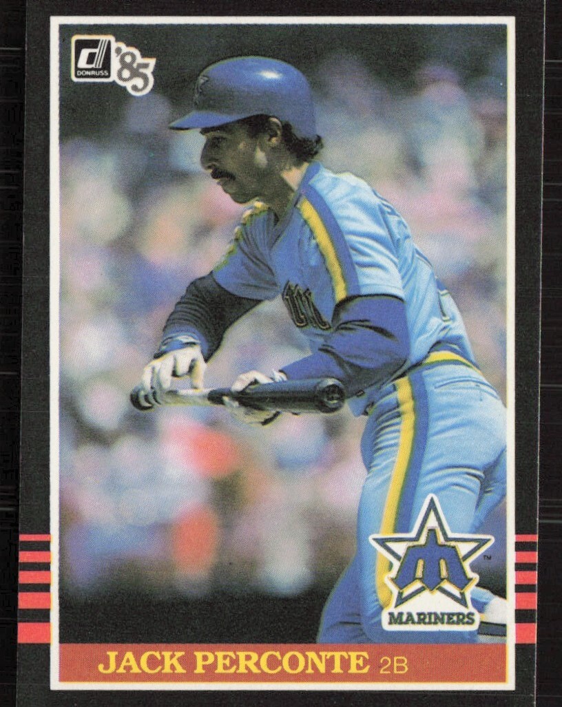 1985 Donruss #74B Jack Perconte Seattle Mariners | eBay