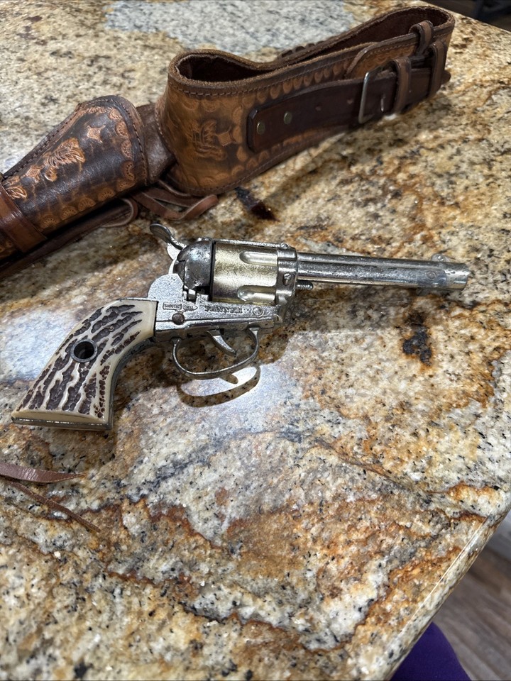 Vintage Mattel Shootin Shell Fanner Cap Gun W/ Belt & Holster | eBay