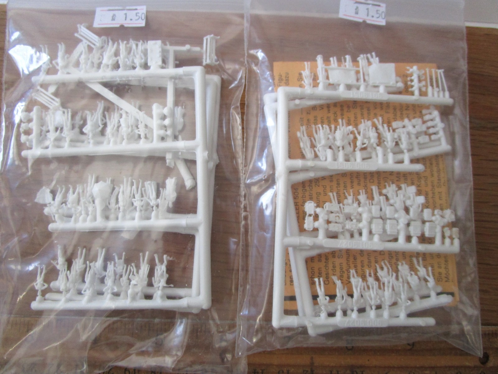 Huge Lot N Scale Preiser Germany Unpainted Figures People Accessories ...