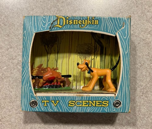 Rare Walt Disney Disneykin TV Scenes Marx Toys Pluto Disneykins | eBay