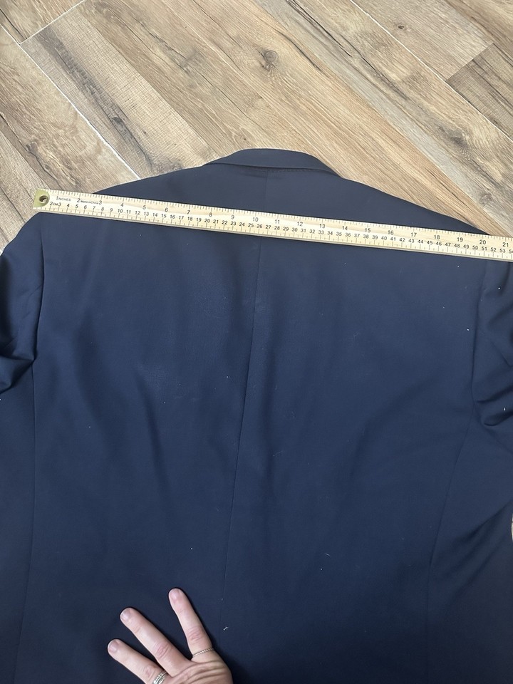 Vintage Henry Grethel Navy Double Breasted Gold Buttons Blazer Jacket ...