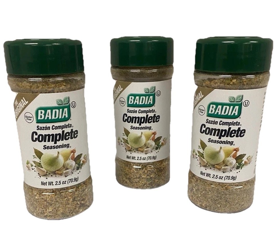 3 Pk - Badia Complete Seasoning/Sazón Completa - 2.5oz each - FREE ...