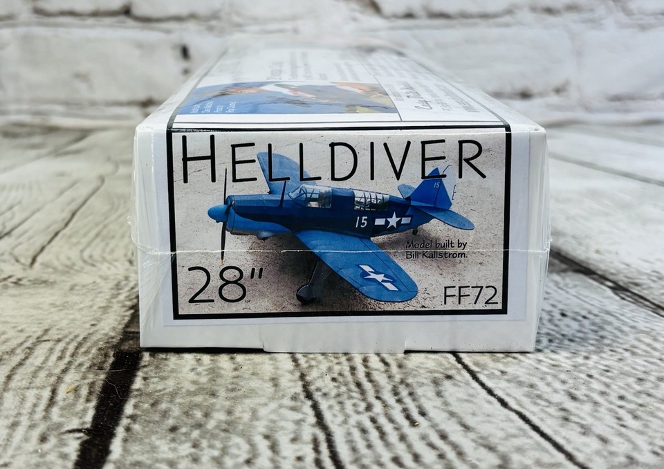 Curtiss SB2C Helldiver Easy Built Models FF72 Kit 28” Balsa Plane ...