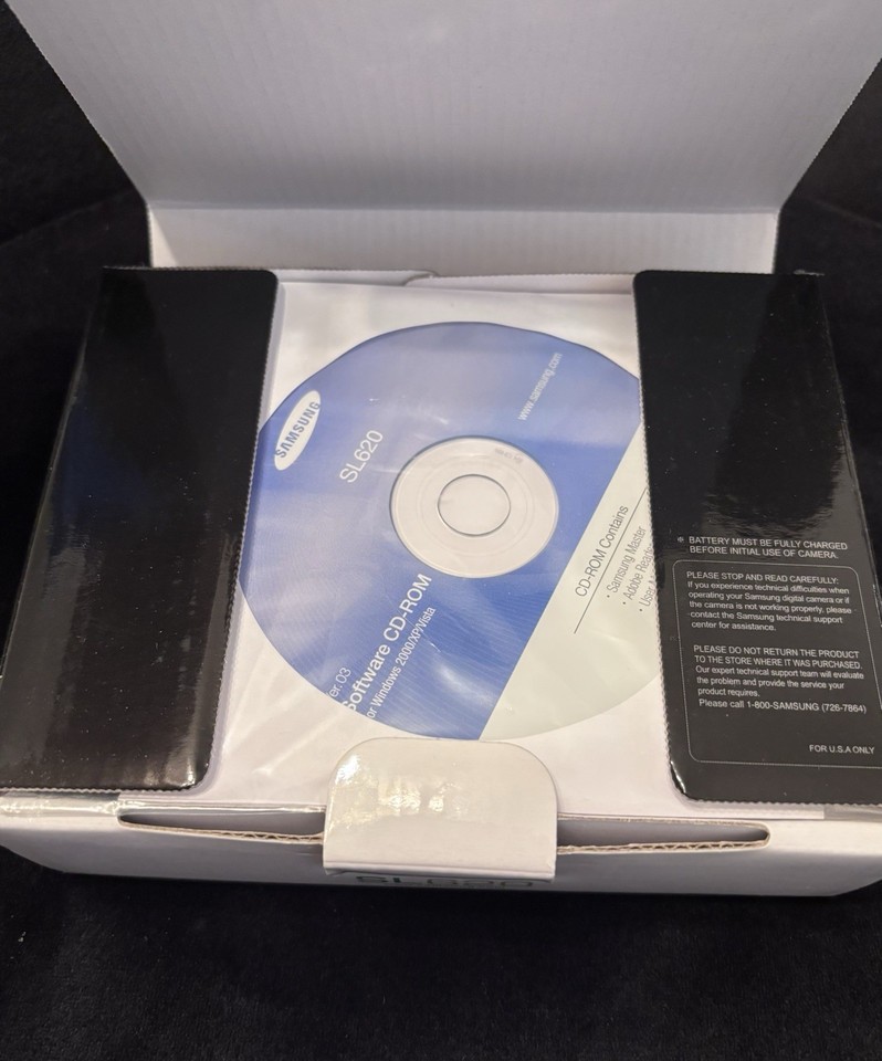 NEW! Samsung SL620 12.2MP Built-in Flash 5X Optical Zoom Compact ...