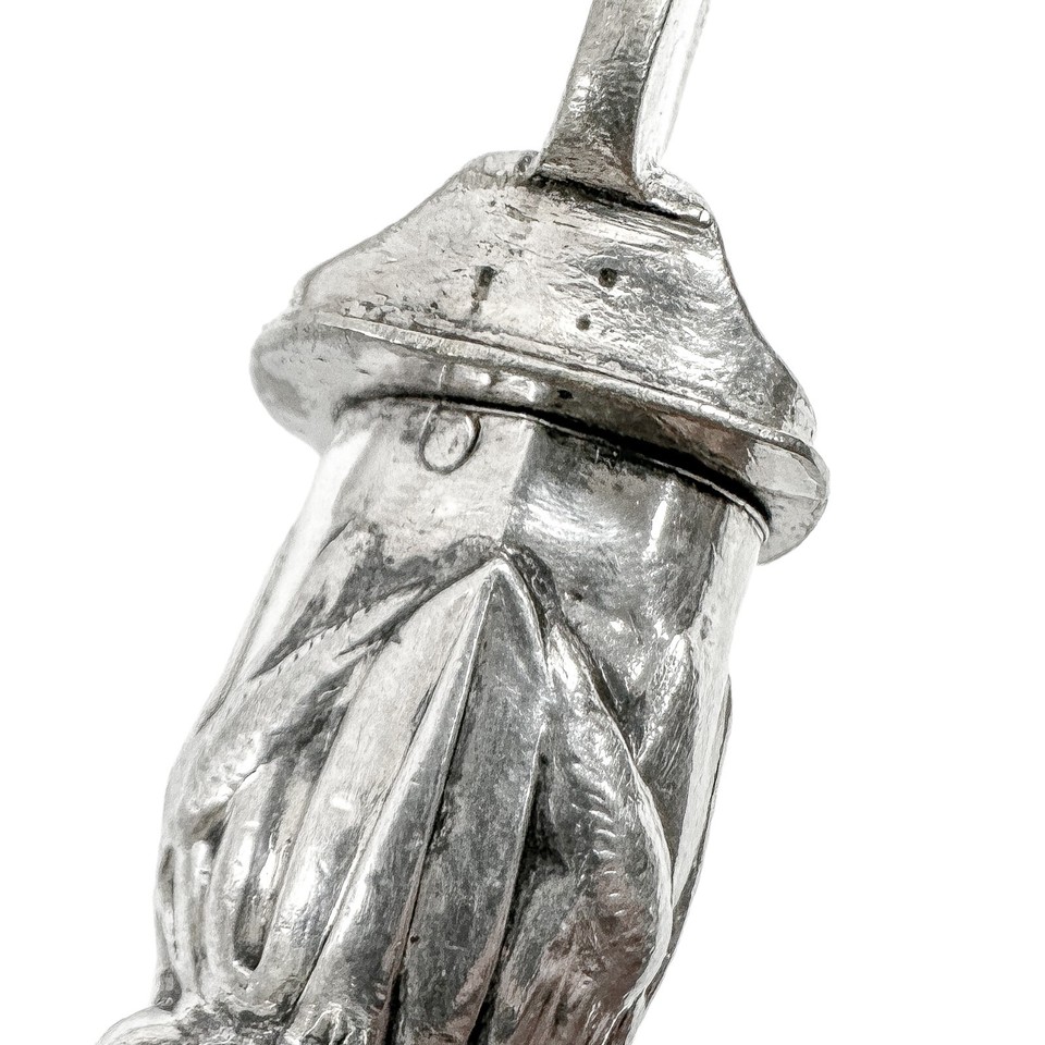 Antique mid-Victorian sterling silver fish server set, Renaissance sea ...
