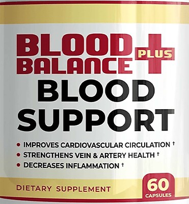Blood Balance Plus Blood Support Dietary Supplement Genuine 60 Capsules ...