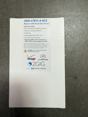 NEW 2GIG-LTEV1-A-GC2 For 2GIG GC2 GC2e Verizon Cellular Alarm LTE Alarm ...