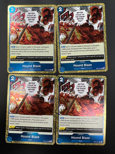 Hound Blaze OP05-057 R Awakening of the New Era ONE PIECE TCG 4x ...