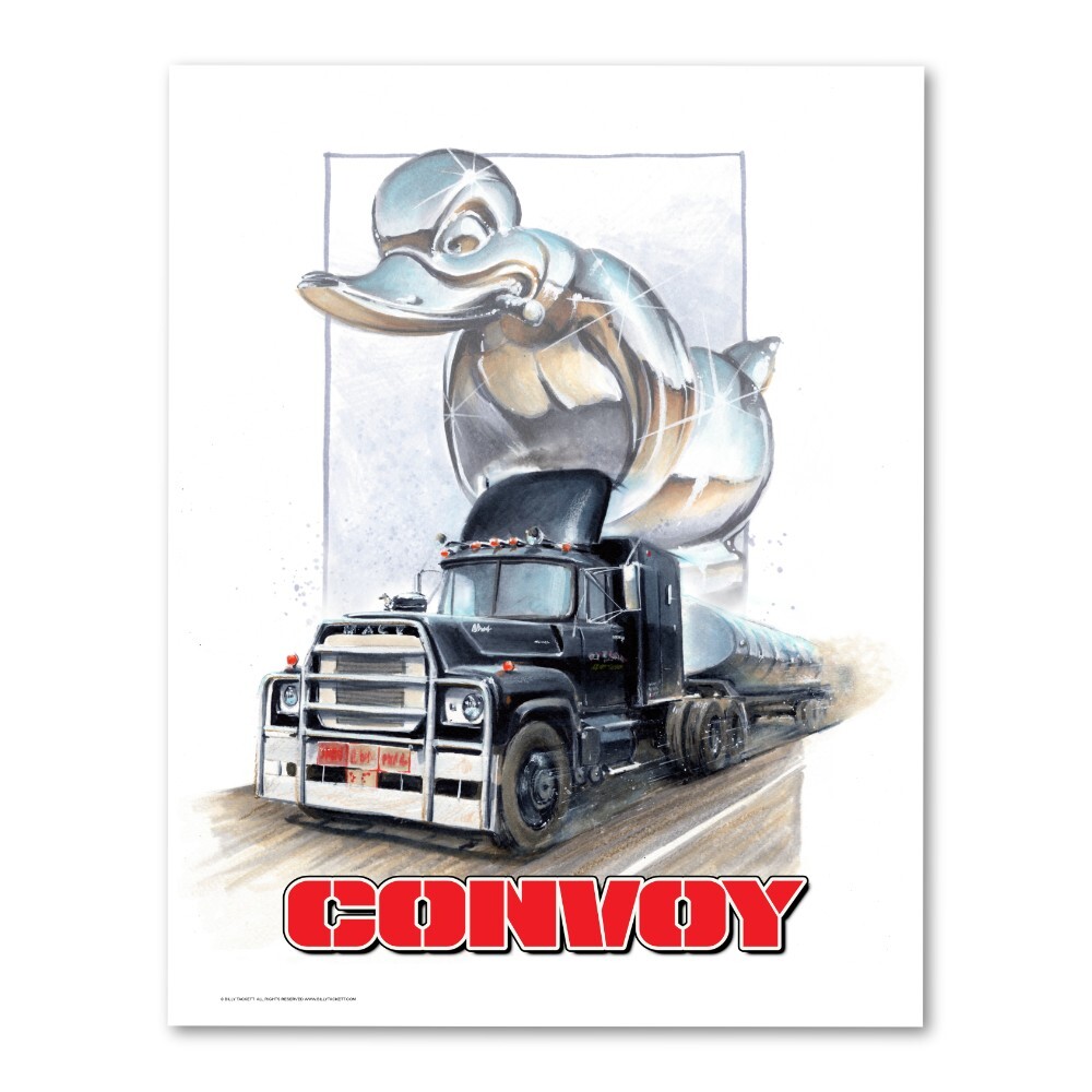Convoy Rubber Duck Tattoos RD Trucking Mens T Shirt Convoy Truck