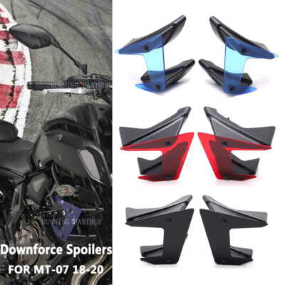 For Yamaha MT-07 MT07 2018-2020 Side Downforce Naked Spoilers Fixed ...