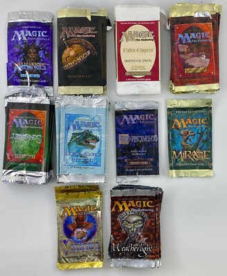 Lot of 68 Vintage Magic the Gathering Booster Pack Wrappers - No Cards ...