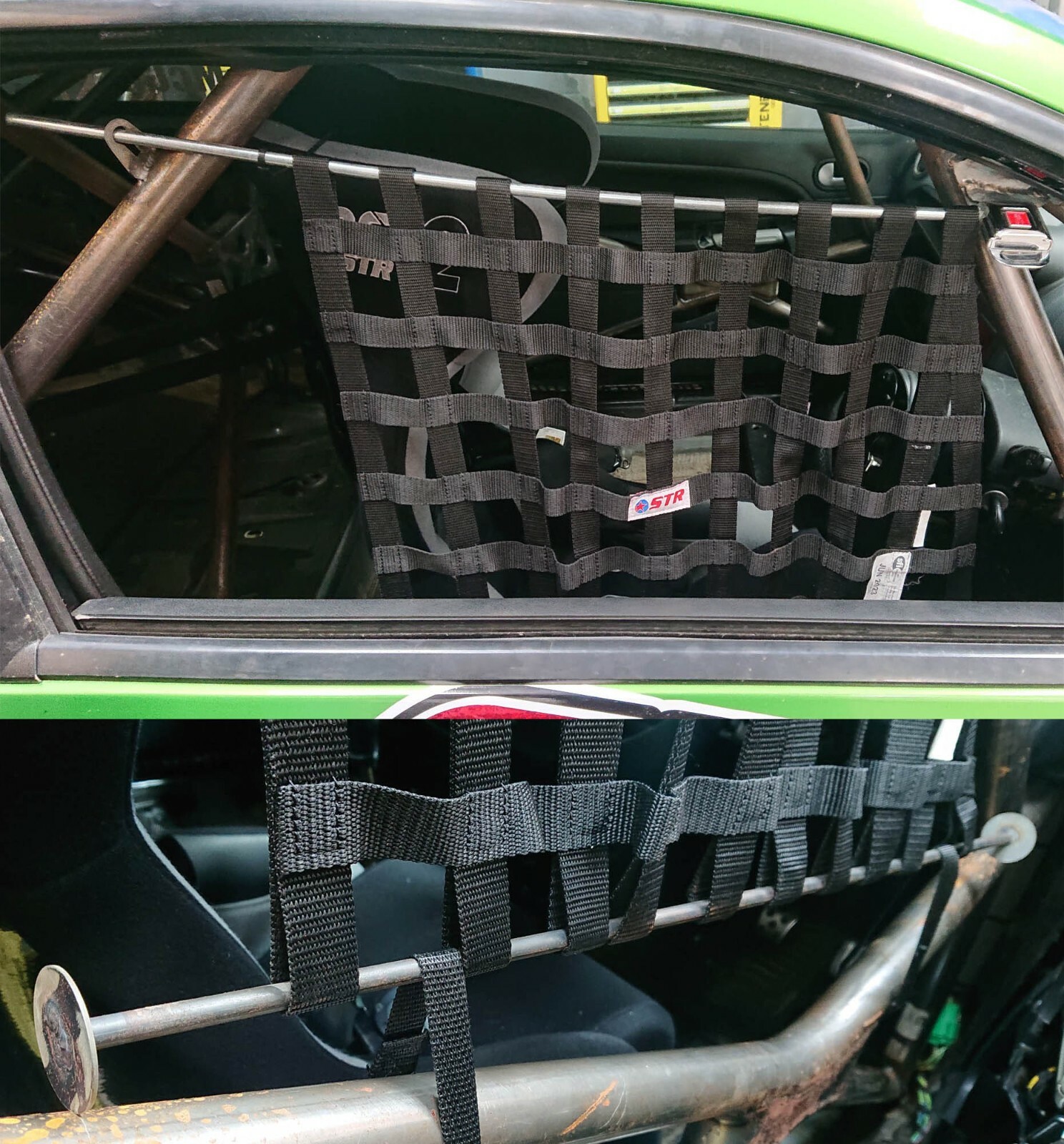 STR Race Window Net SFI 27.1 Certified installation Kit Autogras Mini ...