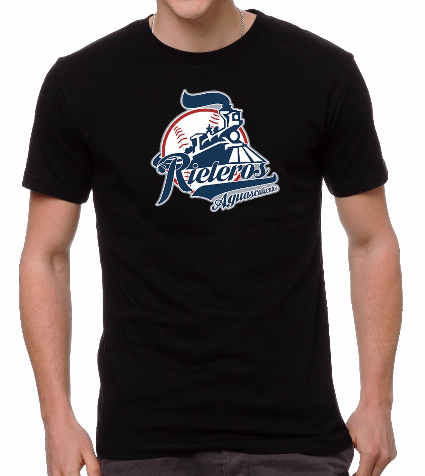 Rieleros de Aguascalientes Baseball Men's T-shirt Crew Neck 100% Cotton ...