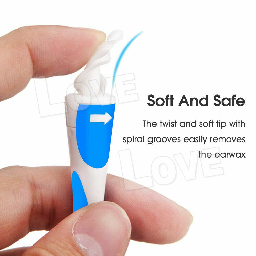 Soft Ear Wax Cleaner Removal Multi earwax Remover Spiral Safe Tips | eBay