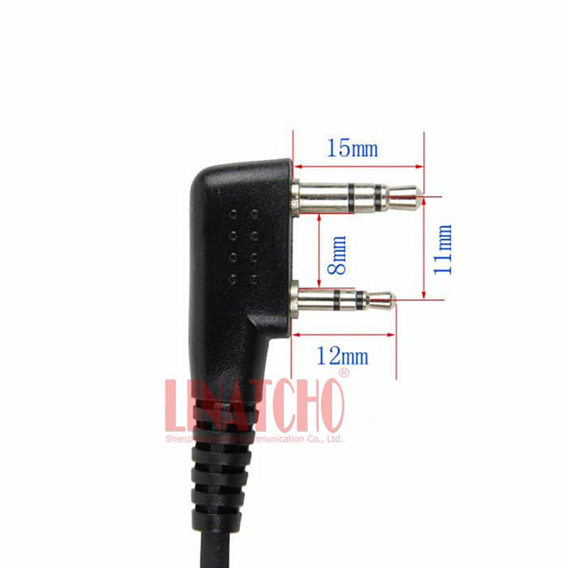 Walkie Talkie Radio Heavy Duty PTT Tactical Neck Throat Mic Air Duct ...