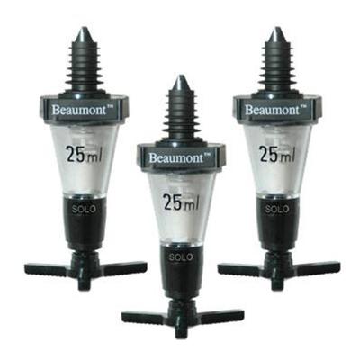 3x 25ml Solo Classic Optic Spirit Measure, Drink Dispenser, Barware ...