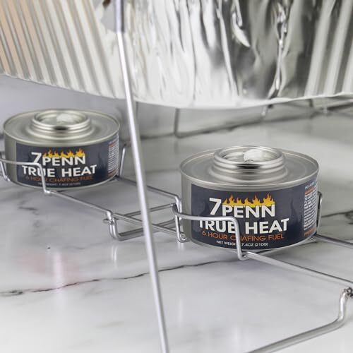 Buffet Food Warmers for Parties 12 Pack - 6 Hour Chafing Dish Fuel Cans ...