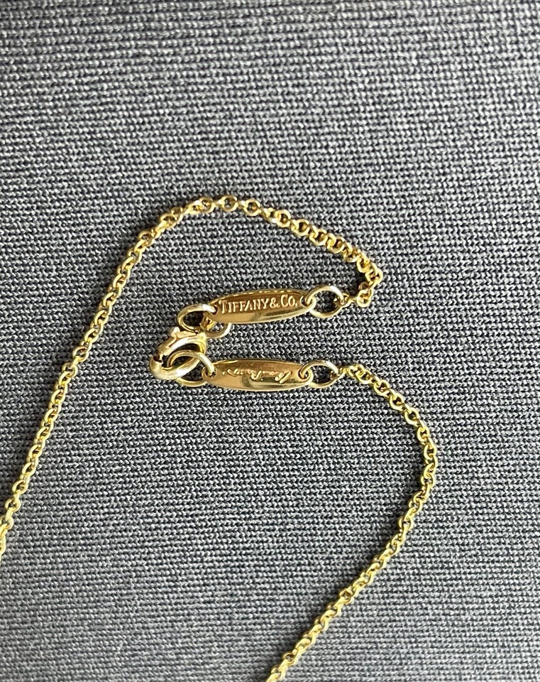 Rare Tiffany & Co. Rectangular Disc Pendant Peretti 18k Yellow Gold ...