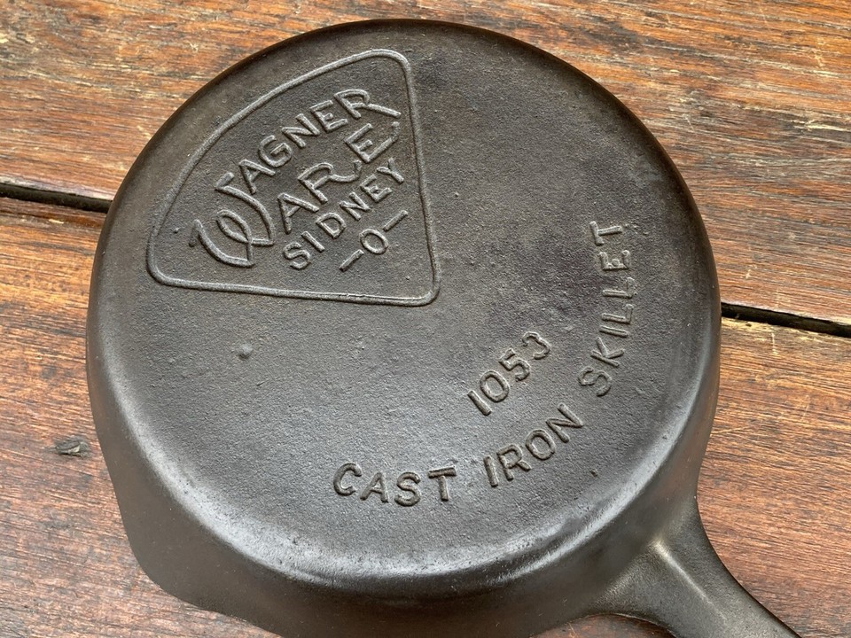 Wagner Ware Cast Iron #3 Pie Logo Skillet | eBay