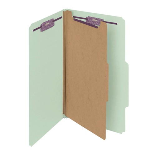 Pressboard Classification File Folder with SafeSHIELD Fasteners, 1 ...