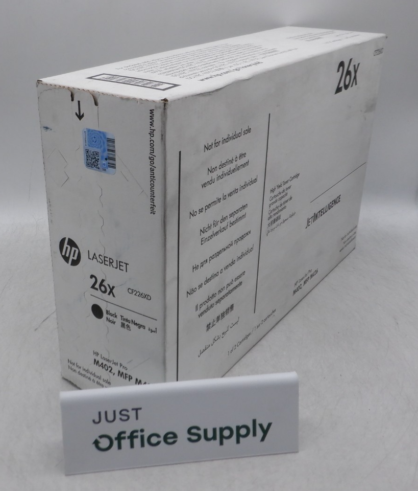 Genuine HP 26X Black CF226X (1) Pack High Y. Print Toner Cartridge Free ...