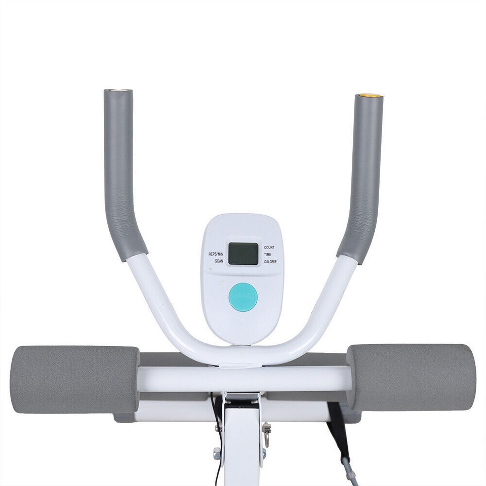 Height Adjustable Ab Trainer Abdominal Workout Machine Sit-up Bench ...