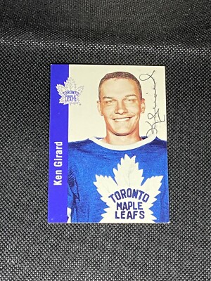 Ken Girard 1994-95 Parkhurst 1956-57 Missing Ink #132 Maple Leafs ...