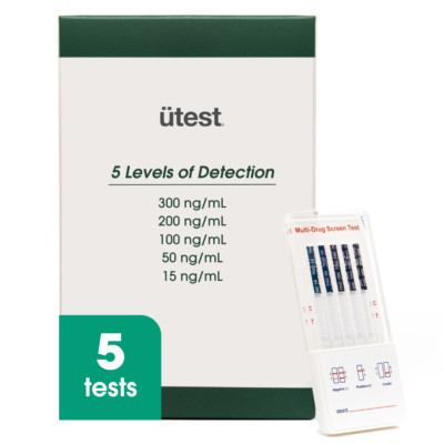 5 Level Utest-O-Meter (5 Pack) THC Urine Marijuana Detection Sensitive ...