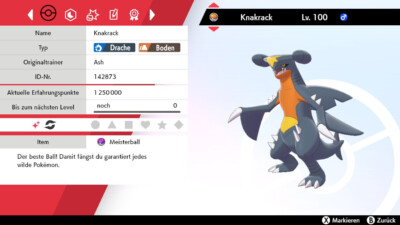 Shiny Knakrack 6IV | LVL 100 | Pokemon Schwert / Schild / Sword ...
